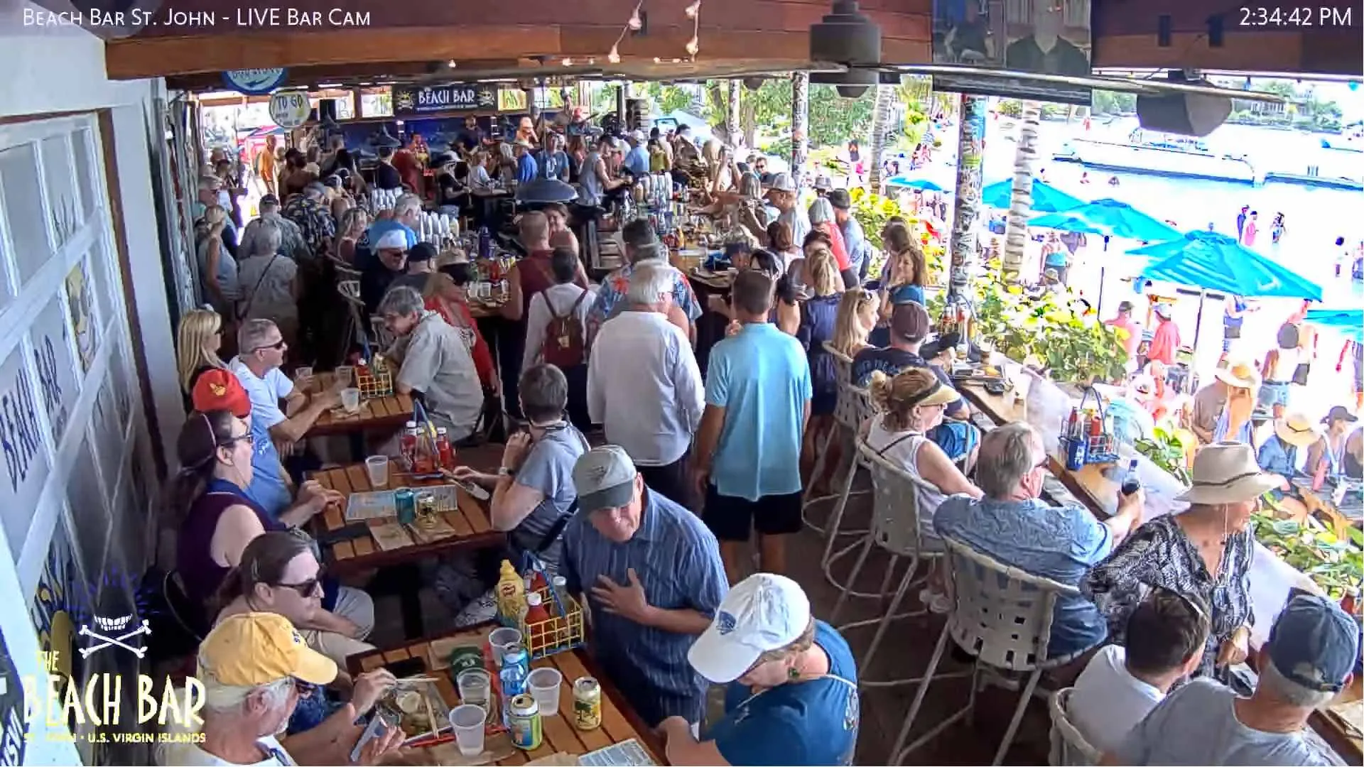 Beach Bar Live Camera - Cruz Bay, St. John, USVI