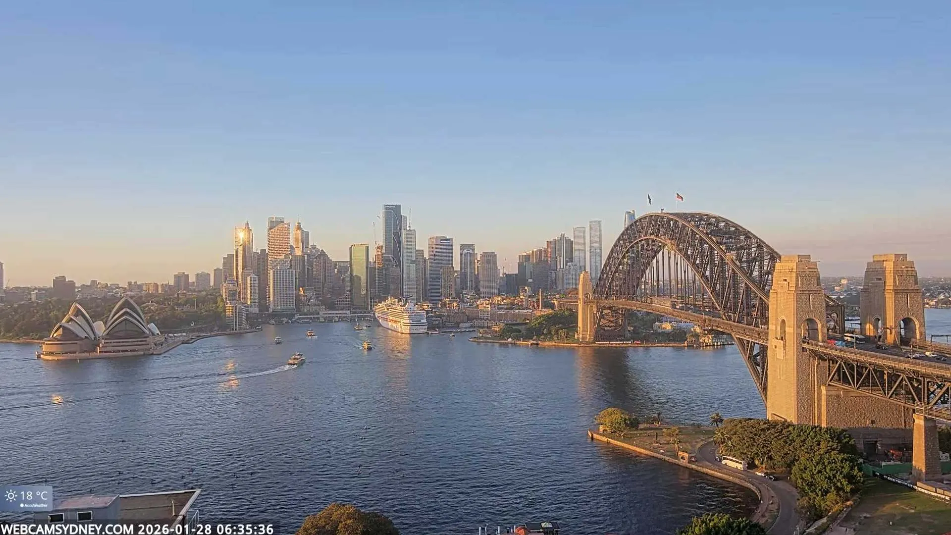 Harbour View Live Camera - Sydney, New South Wales, Australia